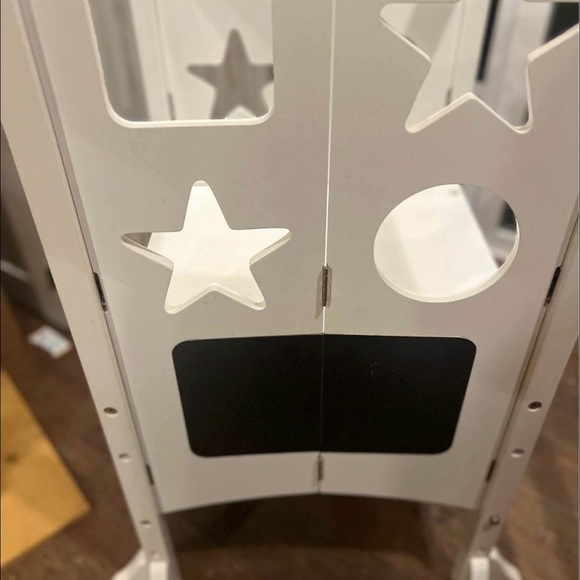Other | White Kids Activity Easel With Shapes | Poshmark